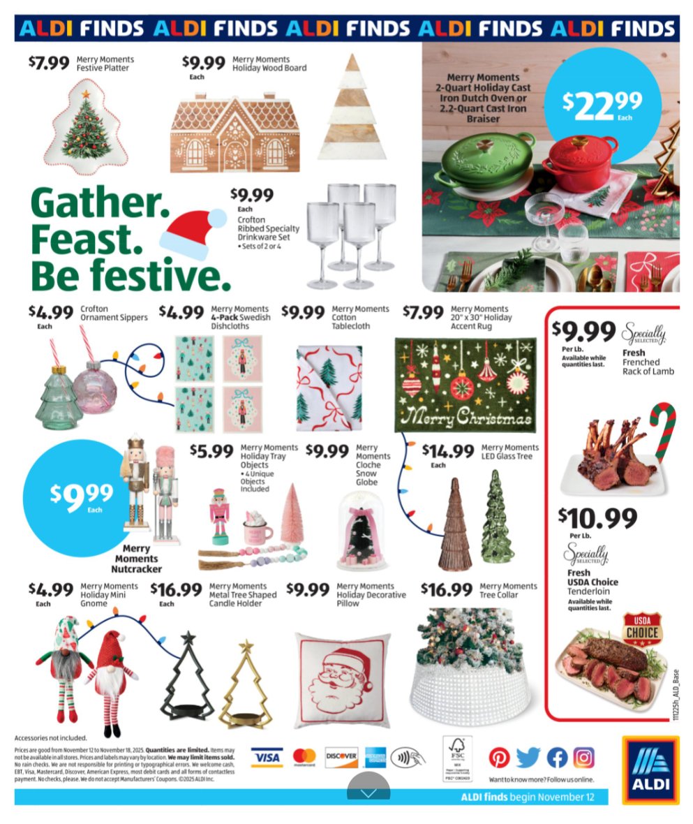 Aldi In Store Ad November 12 – November 18, 2025. Joy to wear. Joy to ...