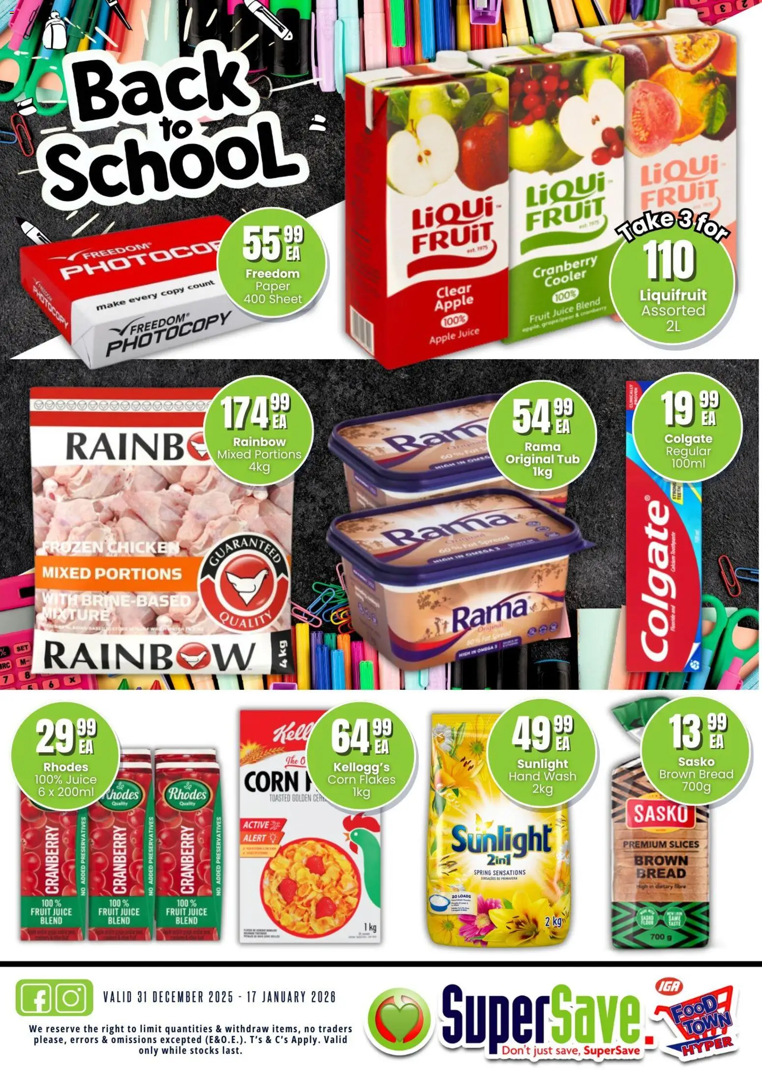 Super Save Specials (31/12/2025 - 17/01/2026) Online