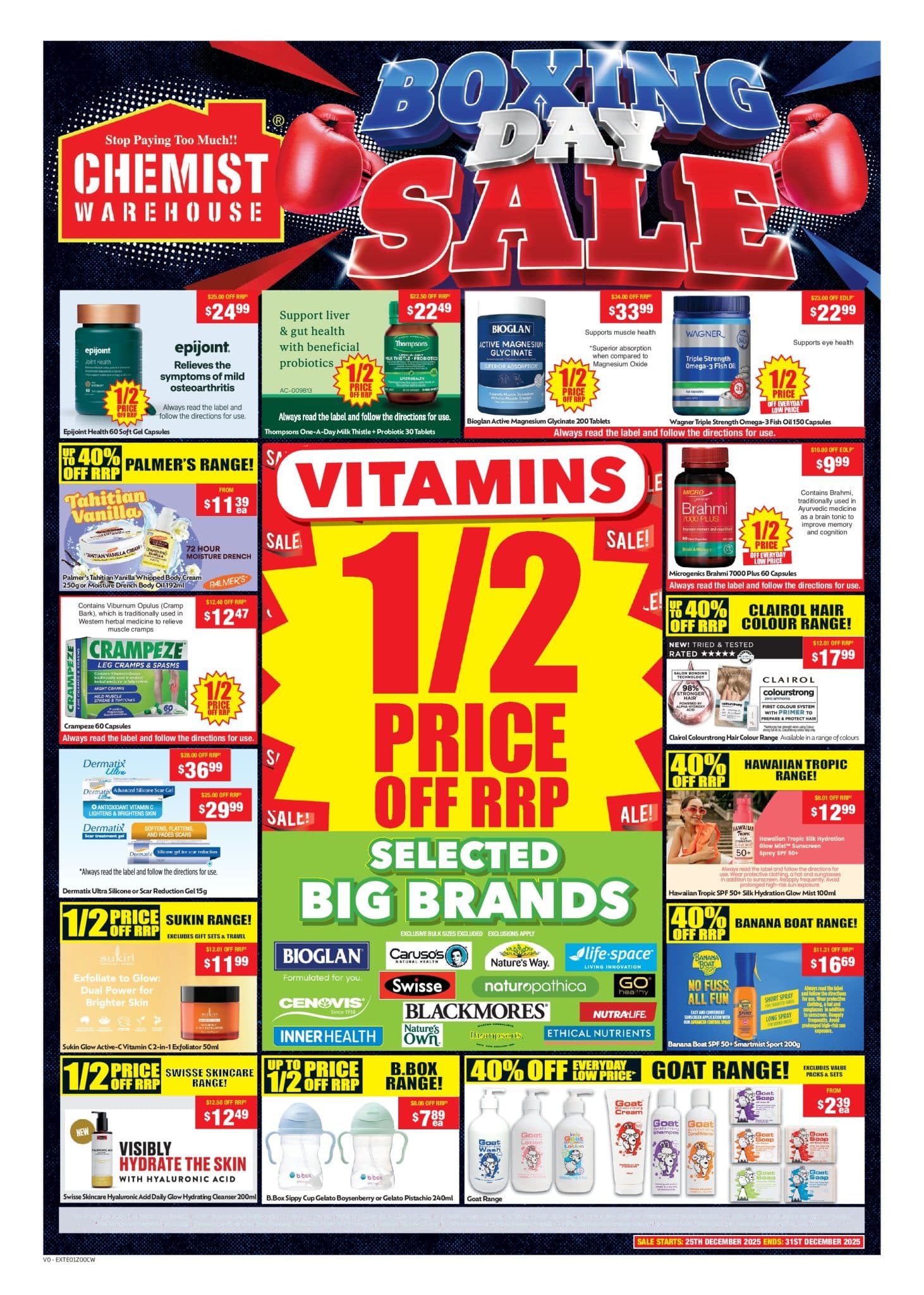 Chemist Warehouse online catalogue